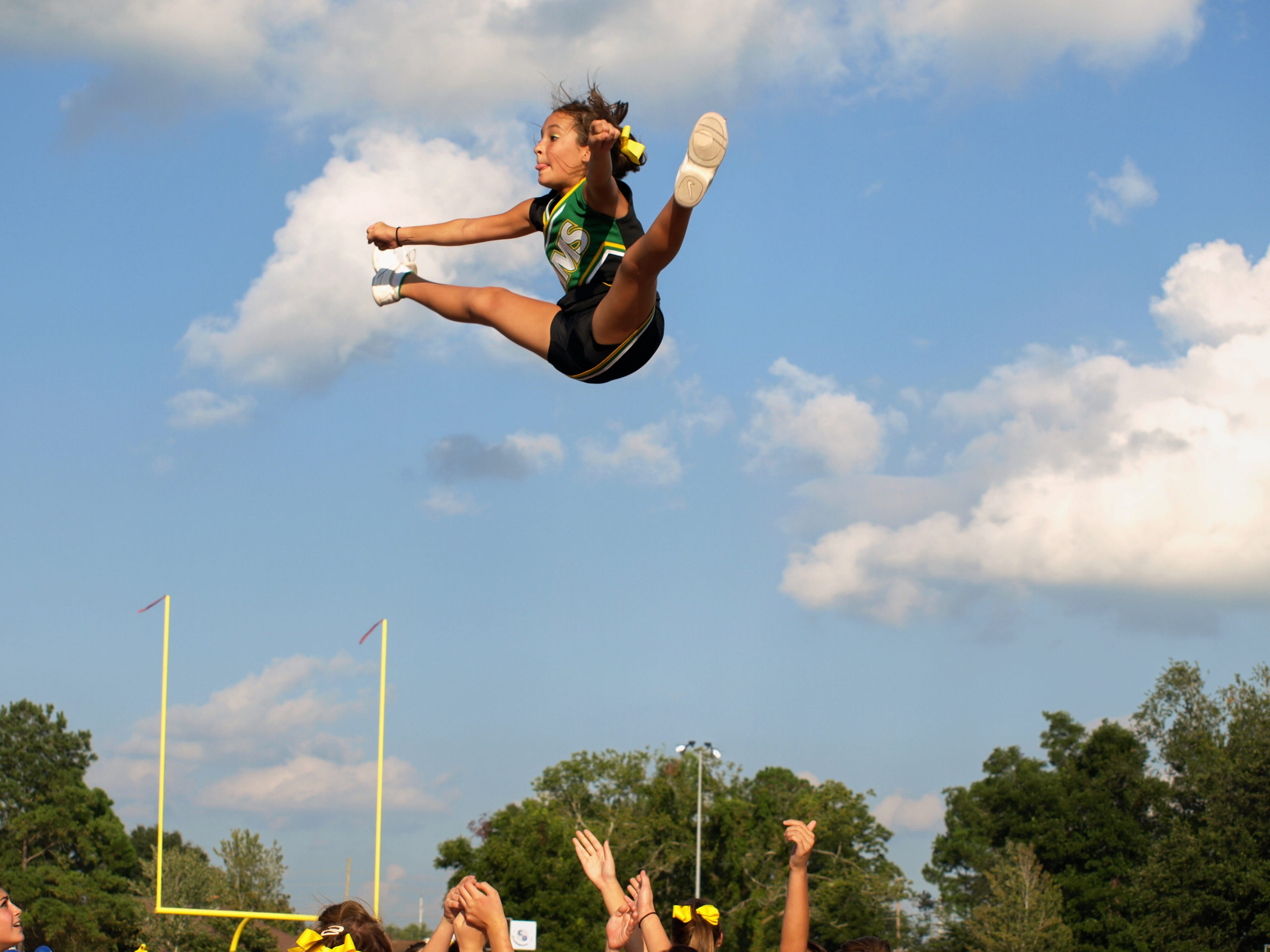 Flying high in the sky at Hurst