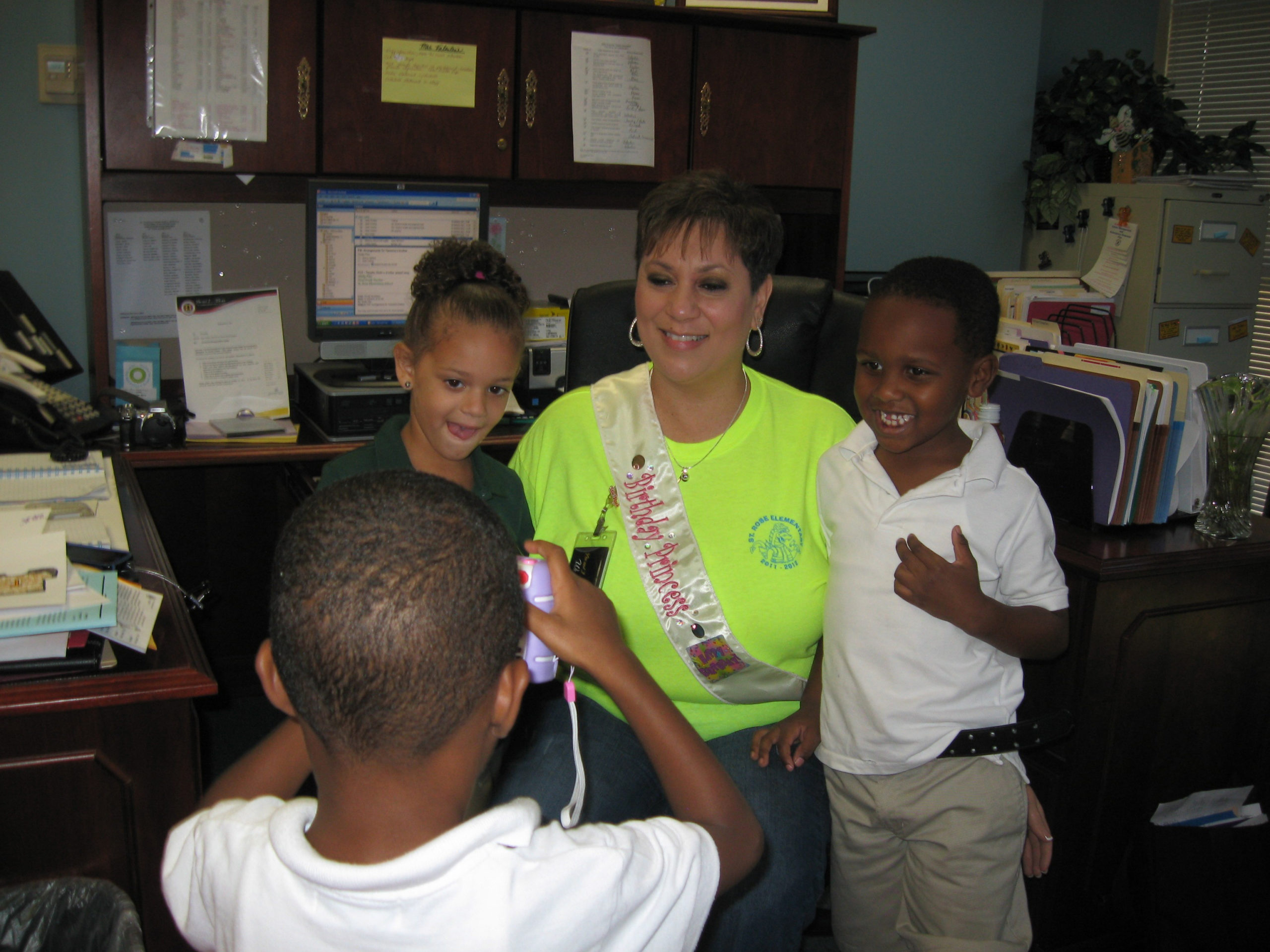 A good visit to the principal