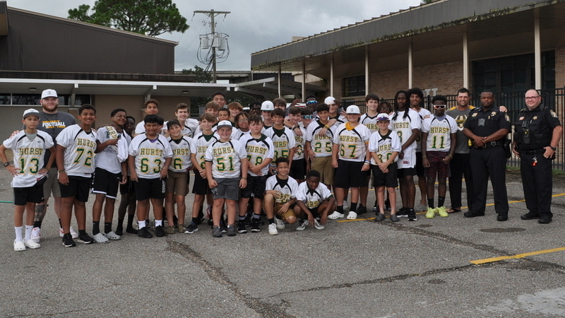 HHMS football team gives back to vets, first responders, and heath care ...