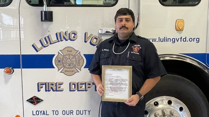 Luling firefighter commended for heroism after saving child’s life